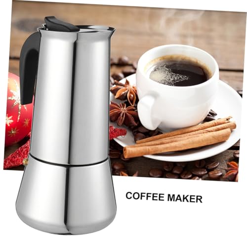 HOLIDYOYO 1pc Stainless Steel Pot Induction Pot Stove Top Teapots Tea Stovetop Italian Coffee Espresso Tamp Stovetop Tea Kettle Stovetop Pot Stovetop Coffee Pot Coffee Maker