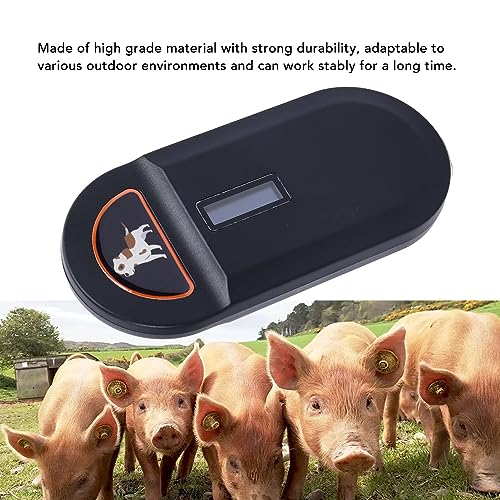 Animal Tag Reader, Animal Microchip Tag Reader Scanner Versatile Lightweight for Farms