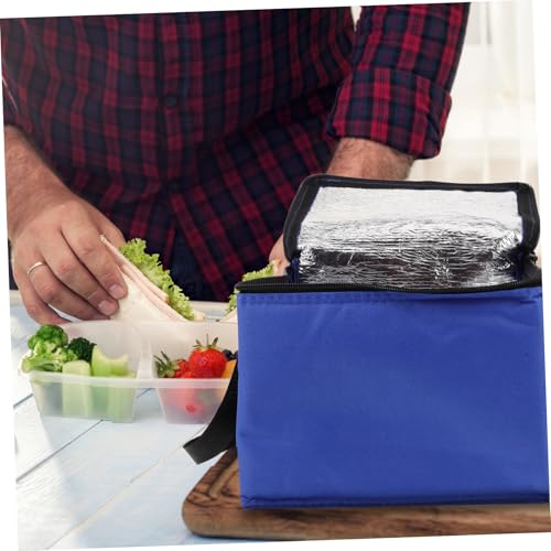 Insulation Ice Shopping Cooler for Catering Insulated Catering Cooler Food Cooler Hot Food Carrier Hot Food Transport Containers Blue Aluminum Anneome