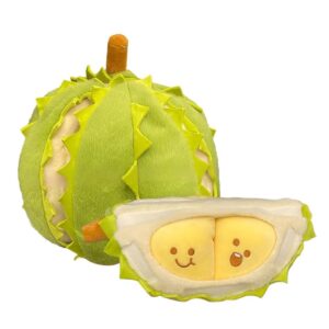 pulunto creative detachable durian plush toy, fruit durian plush toy, durian plush pillow, lovely fruit plush toy doll throw pillows, fruit plush toy gifts for christmas,birthday