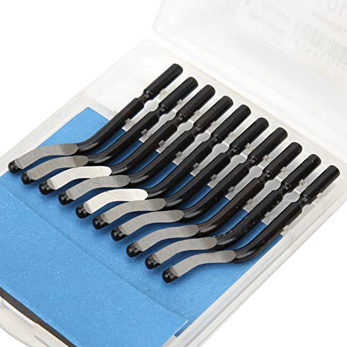 20Pcs Trimming Knife Blade, Smooth Machined Surface Construction Tool Set with Versatile Usage and 20pcs Blades for Metal, Plastic, Pipe Fittings, PVC, Iron, and Aluminum Scraping