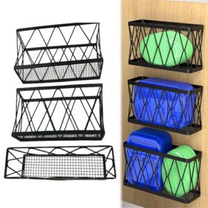 Zksbdxz Bathroom Cabinet Door Storage Basket Elegant Wall Mounted Organizers Functional Storage Basket for Home Essential