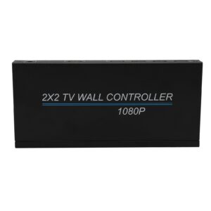 video wall controller 4 channel 1080p 60hz tv wall processor, support 1 channel input and customize display methods, for rear projection units, lcd tvs (us plug)