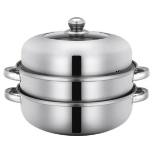 thickened stainless steel steamer -layer ear soup steamer steaming and cooking -purpose pot