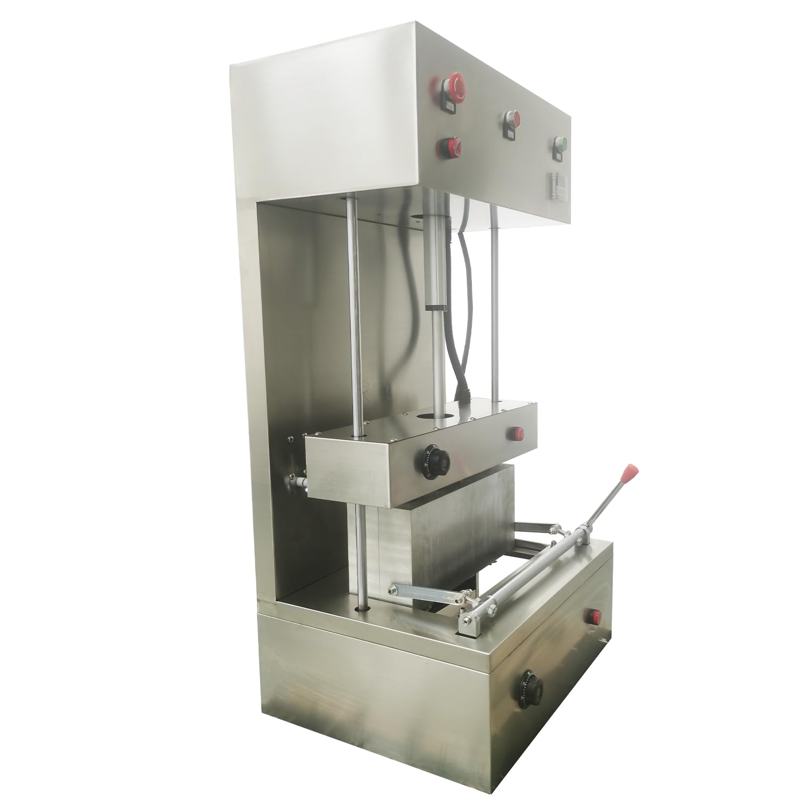 TECHTONGDA Pizza Cone Machine 4 Cone Maker Conch Spiral Shape Pizza Cone Forming Machine Pizza Cone Making Equipment 110V 2800W Max Adjustable Temperature 300℃ for Restaurant, Bakery, Cafe, Snack