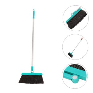 Ipetboom Heavy Duty Push Broom Long Handle House Broom Indoor Rotatable Angle Broom Commercial Broom Brush for Concrete Wood Tile Floors