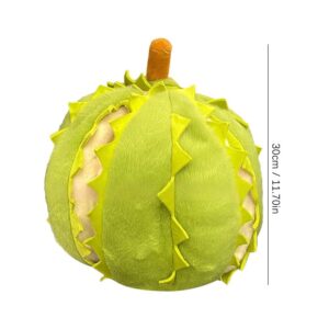 pulunto Creative Detachable Durian Plush Toy, Fruit Durian Plush Toy, Durian Plush Pillow, Lovely Fruit Plush Toy Doll Throw Pillows, Fruit Plush Toy Gifts for Christmas,Birthday