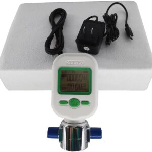 BHYIQI Portable Gas Mass Flow Meter Mass Air Flowmeter with Range 0 to 20L/Min Accracy ±2.5+0.5FS% LCD Display Password Setting Alarm Function