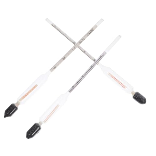 HAWILLOSCH 3pcs Sugar Meter Hydrometer Beer Sugar Gauges Liquid Gauges Wine Scales Maple Syrup Measurement Sugar Scales Sugar Content Scale Measuring Syrup Tester Glass Transparent