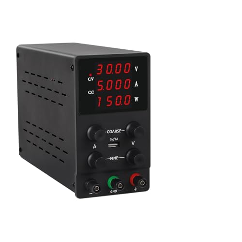 30V 10A Battery DC Power Supply 60v 5a 120v 3a, Adjustable Bench Source Voltage Regulator(30V5A,220V)