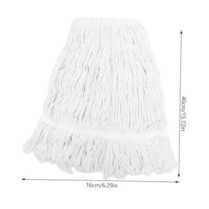 ULDIGI Mop Replacement Head Spins Mop Refill Floor Cleaning Mop Head Wet Mop Head Refill Commercial Mop Head Floor Sweeper Household Mop Pad Spray Mop Head Mop Heads White Cotton Thread