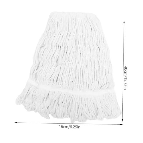 ULDIGI Mop Replacement Head Spins Mop Refill Floor Cleaning Mop Head Wet Mop Head Refill Commercial Mop Head Floor Sweeper Household Mop Pad Spray Mop Head Mop Heads White Cotton Thread