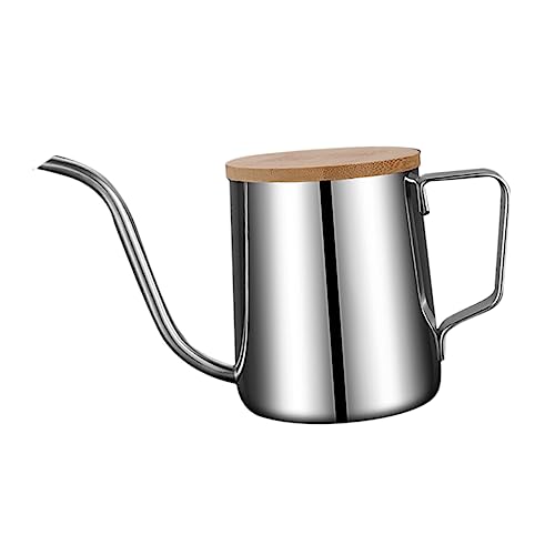 OKUMEYR Coffee Pot Teakettle for Stovetop Espresso Machine Loose Leaf Tea Steeper Pot Stovetop Espresso Gooseneck Kettle Stove Kettle Kettle Drip Kettle Silver Stainless Steel