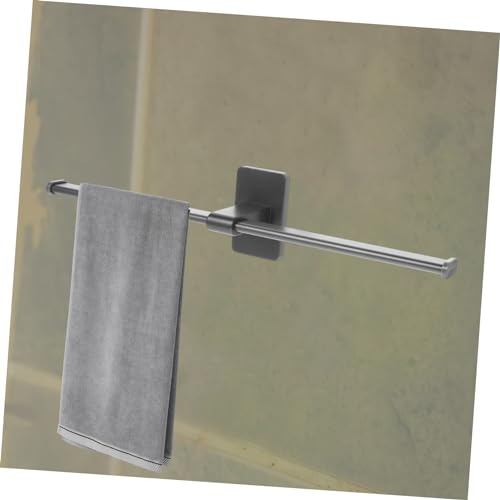 Garneck No Punch Towel Rack Towel Holder for Bathroom Kitchen Hanging Mounted Towel Rack Towel Bars for Bathroom Kitchen Towel Bar Wall Towel Bar Punch Rack Towel Bar for Bathroom Abs