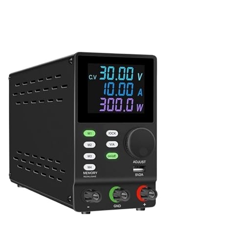 Switching Bench Power Supply DC 30V 10A 200V 300V Power Supply Encoder Adjustment Voltage Regulator Adjustable Switching Bench Power Supply(SPS3010D,110V)