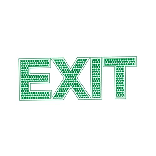 Hohopeti Exit Decal Exit Wall Decal Exit Photoluminescent Signs Stickers Safety Exit Sign Wall Sticker Exit Wall Sticker Exit Luminous Sticker Noctilucence Exit Sign Exit Sticker Green