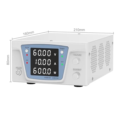 Dc Power Supply stabilized Power Supply Adjustable Variable Digital Regulated Bench Source 60V 10A 30V 20A(KPS6010D 60V 10A,110V)