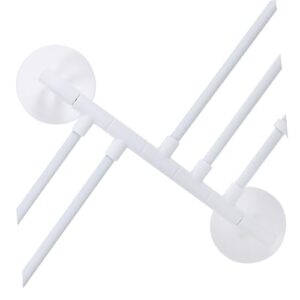 STOBAZA 1 Set Bathroom Towel Rack Towel Bar Drying Rack Swivel Towel Rack Coat Hangers Towels Towel Hanging Holder Towel Hanger Wall Shelf Toilet Tissue Rack Bath Towel Rack White Rubber