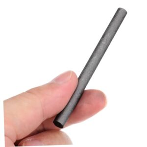 BUGUUYO 10pcs Electrode Bar Carbon Fiber Rod Carbon Rods Electrode Rod Tube Graphite Rods Electrode Graphite Stir Rod Electrode Tube Bar Carbon Fiber Tubes Electrode Cylinder Arc Rod Black