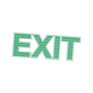 soesfoufu exit sign sticker luminous exit sign emergency door exit sign exit sticker noctilucence exit sign safety exit sign wall sticker exit wall decal exit decal exit wall sticker green