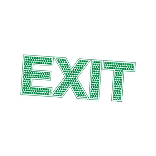 SOESFOUFU Exit Sign Sticker Luminous Exit Sign Emergency Door Exit Sign Exit Sticker Noctilucence Exit Sign Safety Exit Sign Wall Sticker Exit Wall Decal Exit Decal Exit Wall Sticker Green