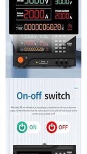 Arionyx Laboratory Programmable DC Power Supply USB Series 15V 20V 30V 200V 300V 400V 500V 800V Adjustable 20A 30A 50A 60A Programmable DC Power Supply Variable(30V 80A USB)