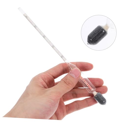 HOMOCONO 3pcs Sugar Meter Beer Hydrometer Maple Syrup Measurement Measure Gauges Wine Gauges Sugar Content Scale Measuring Sugar Scales Sweet Gauges Syrup Meter Iron Sand Transparent