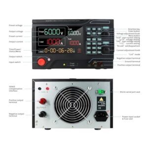 Arionyx Laboratory Programmable DC Power Supply RS485 Series 15V 20V 30V 200V 300V 400V 500V 800V Adjustable 20A 30A 50A 60A Programmable DC Power Supply Variable(800V 6A RS485)