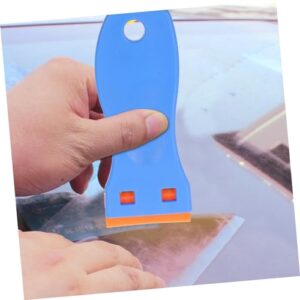 PRETYZOOM 3pcs Paint Plastic Scraper Decals Razor Blue Paint Decals Razor Stickers Plastic