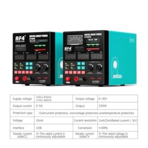 RF-3005PRO RF3005D Digital Smart Power Meter 30V5A 150W Mechanical Instrument with A/MA Automatic Range Switching Function Tool(RF-3005D)