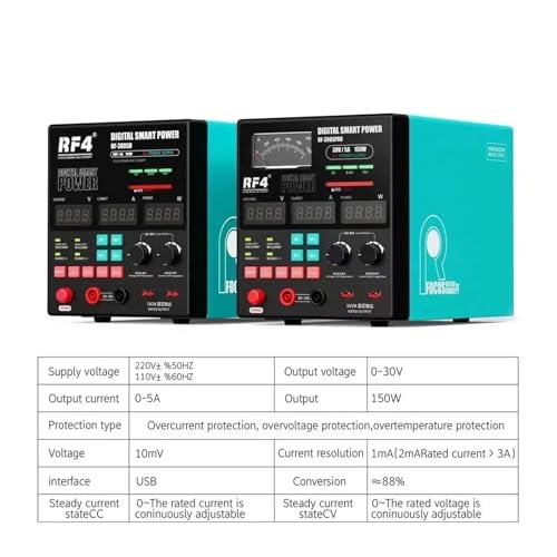 RF-3005PRO RF3005D Digital Smart Power Meter 30V5A 150W Mechanical Instrument with A/MA Automatic Range Switching Function Tool(RF-3005D)