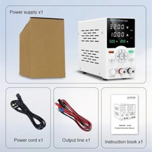 DC Power Supply, 30V 10A Benchtop Power Supply with Precise Voltage and Current Setting Buttons, with USB Quick Charge Display(GC3010B,220V AU Plug)