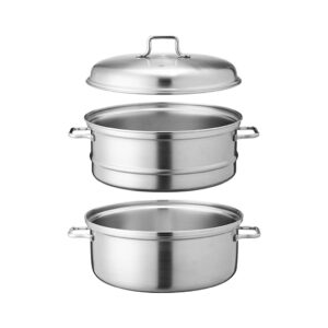 Stainless Steel Steamer Household Thickened Cooking Dual-purpose Pot Induction Cooker Suitable for Double-layer Steamer