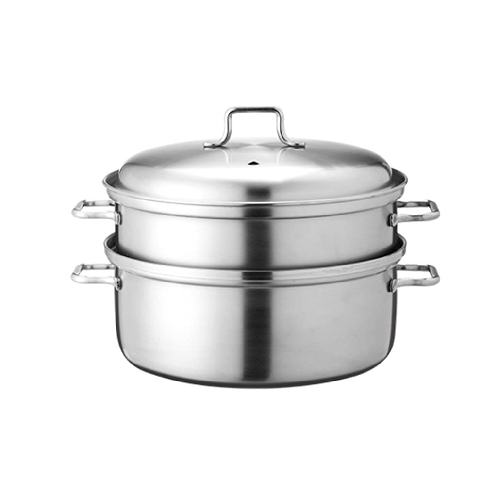 Stainless Steel Steamer Household Thickened Cooking Dual-purpose Pot Induction Cooker Suitable for Double-layer Steamer