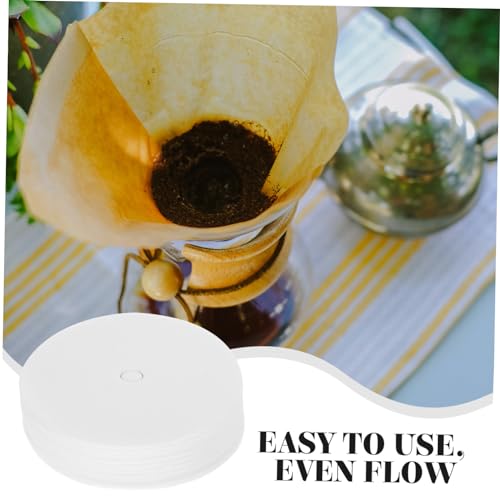 CIYODO 100pcs Filter Paper Tea Filter Paper Coffee Filters Espresso Paper Filter Coffee Concentrate Espresso Coffee Unbleached Coffee Filters Coffee Filters Paper Filter Coffee Pulp White