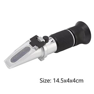 Brix Meter Refractometer, Handheld Sugar Refractometer, Refractometer Honey, Portable Handheld Brix Refractometer for Fruit, Beverages, Juice, Honey, Maple Syrup, Molasses