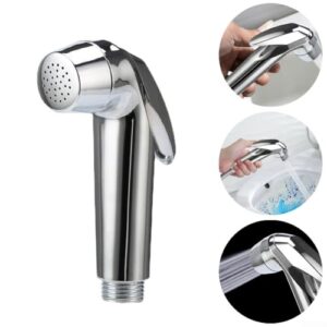 1/2PCS Toilet Bidet Sprayer Shower Head Silver Plastic Wc Clean Handheld Bathroom Accessories Water Hose Spray Wash