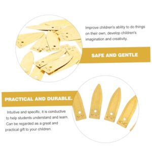 CIYODO 25pcs DIY Fruit Battery Materials Metal Electrode Strips Copper Electrode Strips Golden Fruit Battery Experimental Supplies