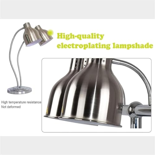 Food Warming Lamp Food Heating Lamp Food Warming Lamp Commercial Food Heat Lamp Food Warmer Portable Food Warmer for Restaurant Buffet,