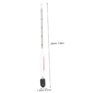 BELLIFFY 3pcs Sugar Meter Hydrometer Beer Liquid Gauges Maple Syrup Measurement Sugar Gauges Sugar Content Scale Measuring Wine Scales Wine Gauges Maple Syrup Scales Glass Transparent