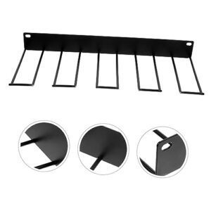 ABOOFAN Carbon Steel Storage Rack Garage Storage Rack Carbon Steel Tool Holder Black Wall Hanging Rack