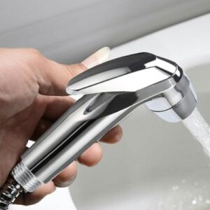 1/2PCS Toilet Bidet Sprayer Shower Head Silver Plastic Wc Clean Handheld Bathroom Accessories Water Hose Spray Wash