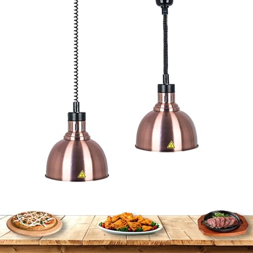 Food Heating Lamp, Hanging Food Warmer for Buffet Restaurant Hotel Kitchen, Retractable Food Warming Lamp Commercial Catering Equipment, Food Heat Warmer Lamp,