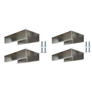 Qsvbeeqj Set of 2pcs Multi Purpose Storage Rack Under Cabinets Shelf with Mounting Screws Kitchen Can Sealing Jar Stand