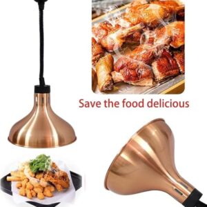 29 Cm Food Heat Lamp Food Warmer Lamp, Hot Food Heating Lamps Buffet Warmer Telescopic Kitchen Light Food Insulation Lamp, Adjustable Length 60-150cm,