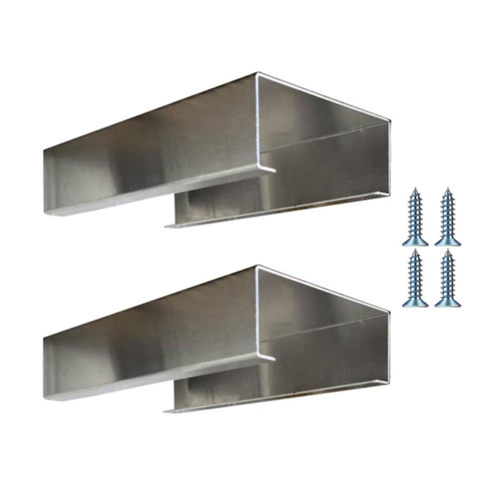 Qsvbeeqj Set of 2pcs Multi Purpose Storage Rack Under Cabinets Shelf with Mounting Screws Kitchen Can Sealing Jar Stand