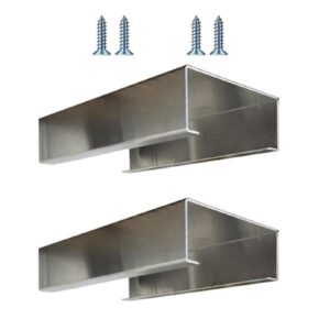 Qsvbeeqj Set of 2pcs Multi Purpose Storage Rack Under Cabinets Shelf with Mounting Screws Kitchen Can Sealing Jar Stand