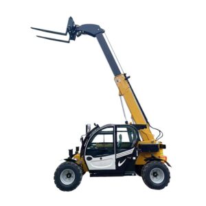 compact design**: the mini telescopic handler is ideal for tight spaces, combining functionality with a compact size, perfect for indoor and outdoor use.