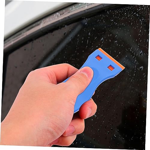 PRETYZOOM 3pcs Paint Plastic Scraper Decals Razor Blue Paint Decals Razor Stickers Plastic