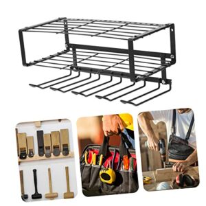 ANDRESLAD Electric Drill Storage Rack Screwdriver Organizer Power Tool Holder Eletric Screwdrivers Screwdriver Electric Drill Organizer Power Screwdriver Power Tool Rack Carbon Steel Black